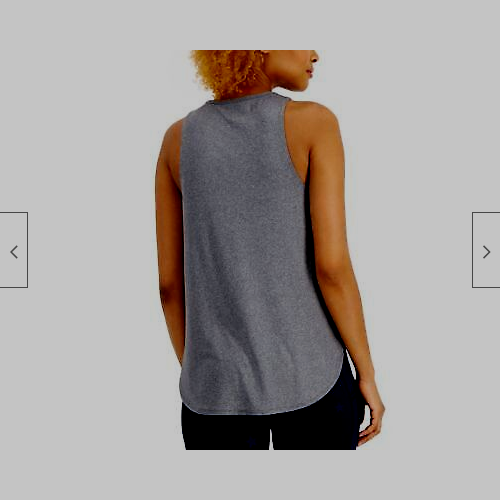 Ideology Women Fit Kit Sleeveless Essentials Sweat Set Tank Top, Gray ...