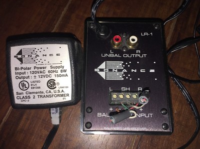 Sonance LR-1 Balanced Line Receiver WITH ADAPTER | eBay