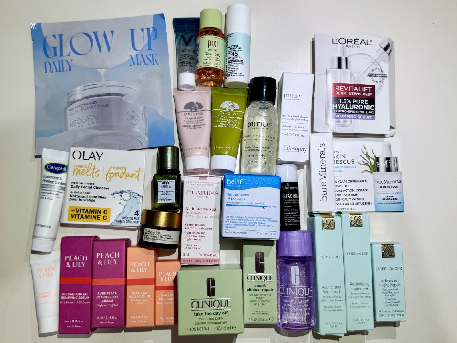 28 pc Skin Care Samples Lot Bundle | Travel Sample Size | Clinique ...