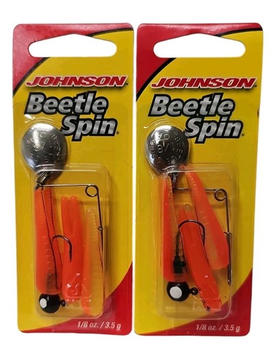 Johnson Beetle Spin 1/8 oz. 3.5 g Soft Fishing Lure BSVP1/8-BCO Lot Of ...
