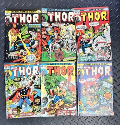 MARVEL THE MIGHTY THOR SILVER AGE lot of 6 comics 241 240 232 237 238 ...