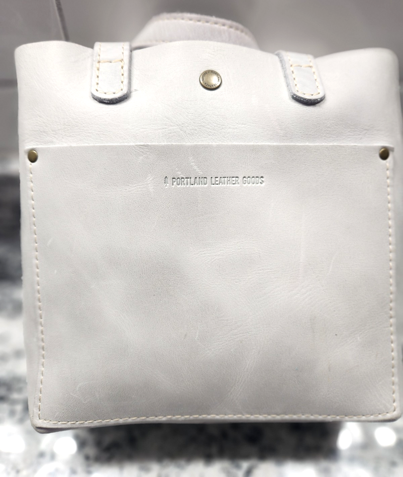 Portland Leather Goods Mini Crossbody Tote, Beluga, New, Retired Color ...