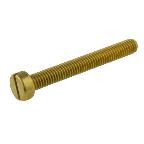 Pack of 500 Solid Brass Cheese Head Machine Screw 4BA x 0.66p x 1-1/2 ...
