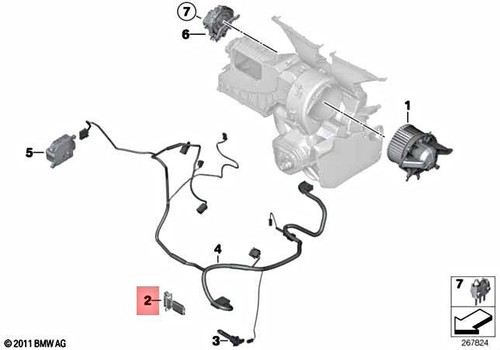 Genuine BMW R55 R55N R56 R56N R57 R57N Heater Blower Resistor OEM ...