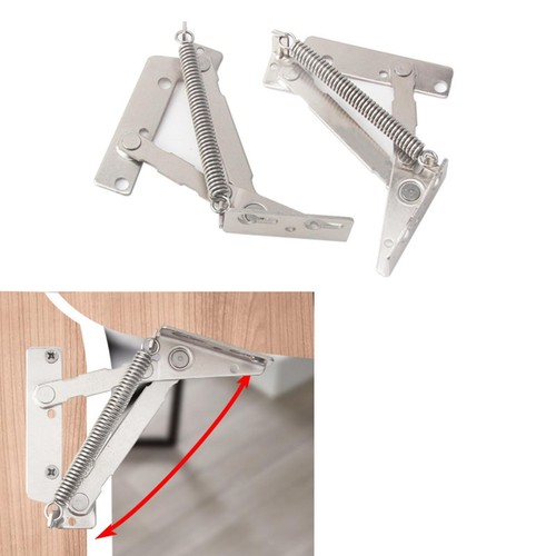 2Pcs 80 Degree Foldable Lifting Brackets Steel Self Locking Furniture ...