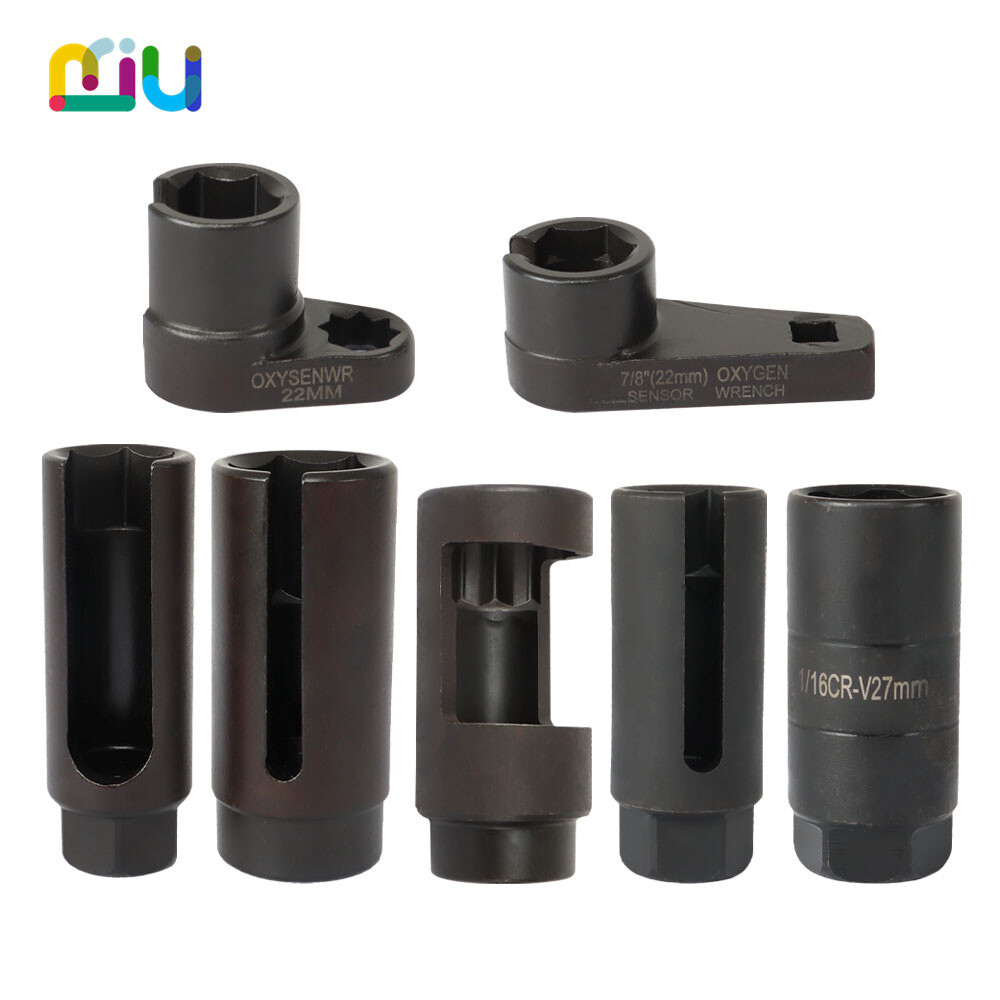 7 PC Car Oxygen Sensor Socket Set Tool All Sizes 1/2" Drive NEW | eBay