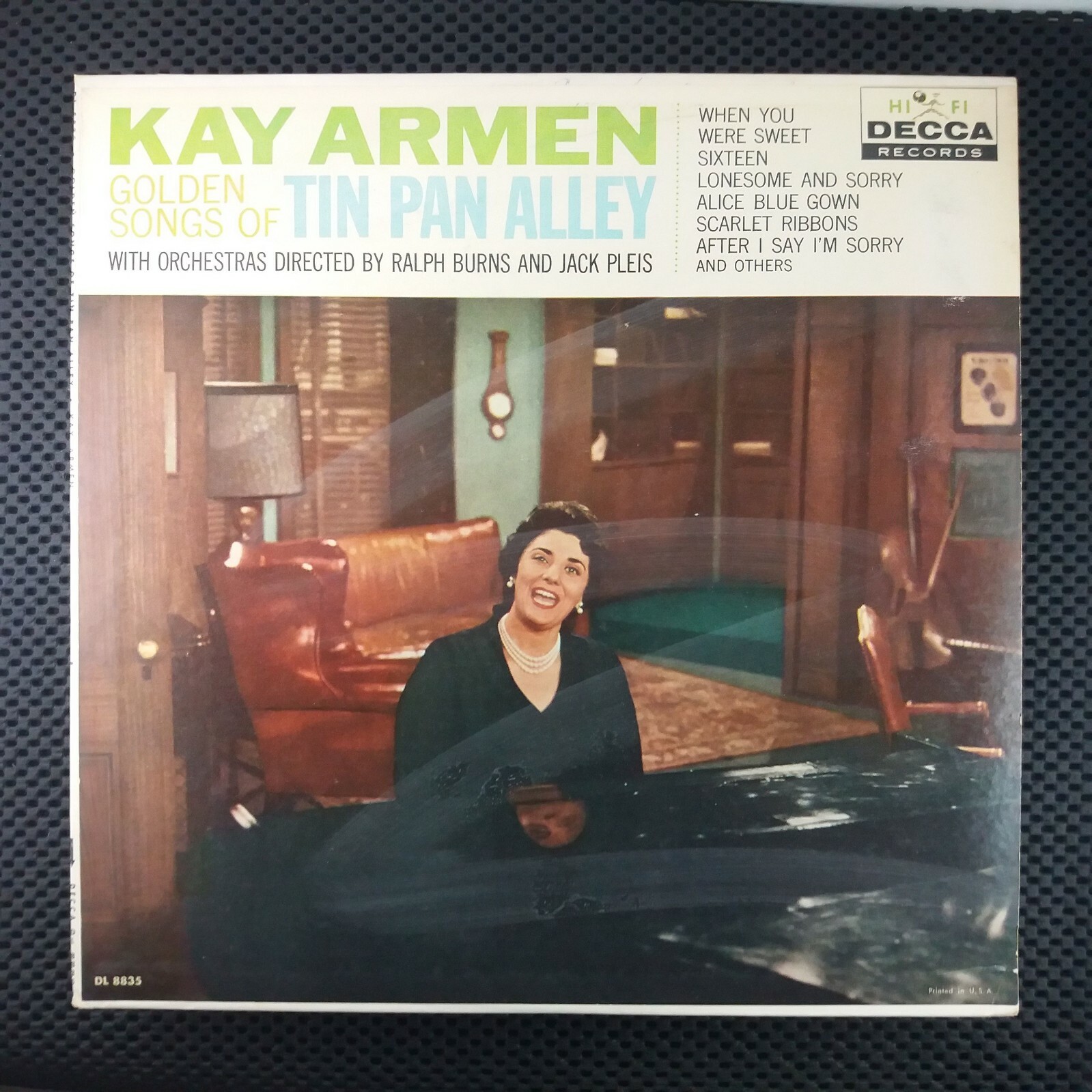 Kay Armen ‎– Golden Songs Of Tin Pan Alley (Decca ‎– DL 8835) pink ...