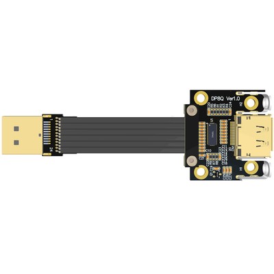 FPV Displayport 1.4 Flat Extension Cable Standard Male To Female Right ...