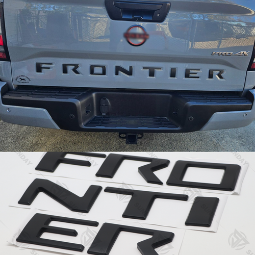Matte Black Raised Tailgate Letters for 2022-2024 Frontier Plastic ...