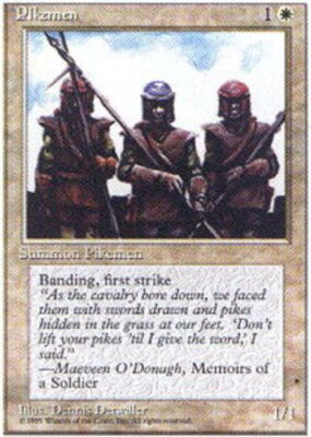 MTG Pikemen, Moderate Play, English Alternate Fourth Edition 4th | eBay