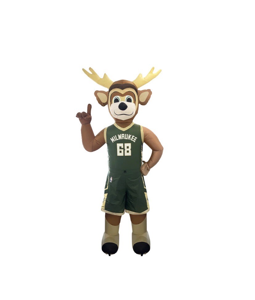 Milwaukee Bucks Bango Mascot 7' Tall NCAA Inflatable | eBay