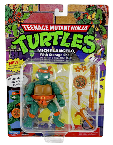Teenage Mutant Ninja Turtles TMNT Michelangelo Figure Storage Shell ...