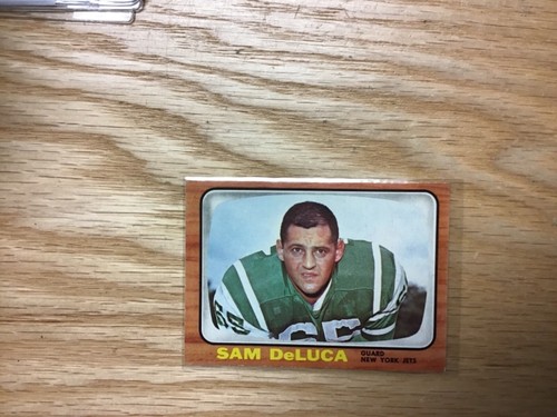 1966 Topps Football Sam DeLuca New York Jets Card #91 | eBay.de