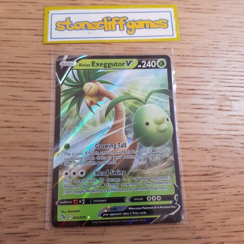 Exeggutor V 005/078 Holo/Shiny Pokemon Card, Base Set Rare | eBay UK