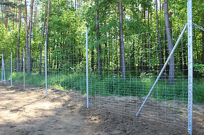 500 Meter Knotengeflecht 200/22/15 Wildgatter Wildzaun Forstzaun Zaun ...