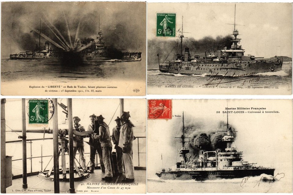 NAVY MARINE SHIPS WARSHIPS, MILITARY 52 Vintage Postcards Mostly pre ...