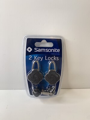 2 Samsonite Travel Luggage Locks With Keys Charcoal Grey Vintage 2000 ...