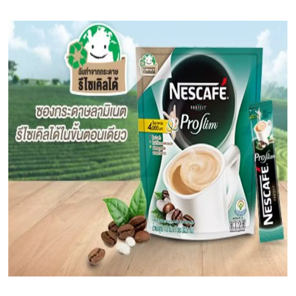 17x Nescafe Protect PROSLIM Instant Coffee Mix Fiber Bean Diet Weight ...