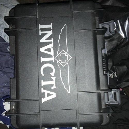 INVICTA BLACK/SILVER 8 SLOT WATCH CASE PROTECTOR BOX DIVE CASE | eBay