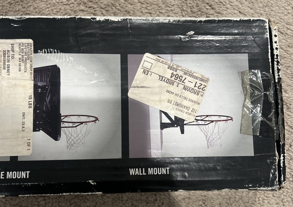 Powder-Coated Universal Basketball Hoop Mounting Kit, 9594 System ...