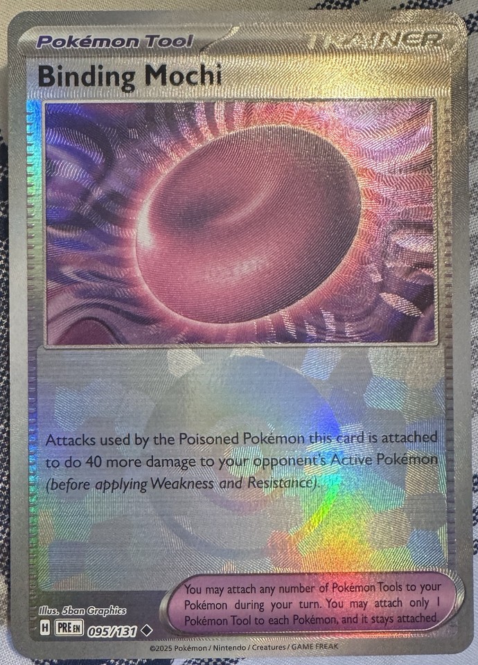 Binding Mochi (Poke Ball Pattern) 095/131 Sv: Prismatic Evolutions Holo ...