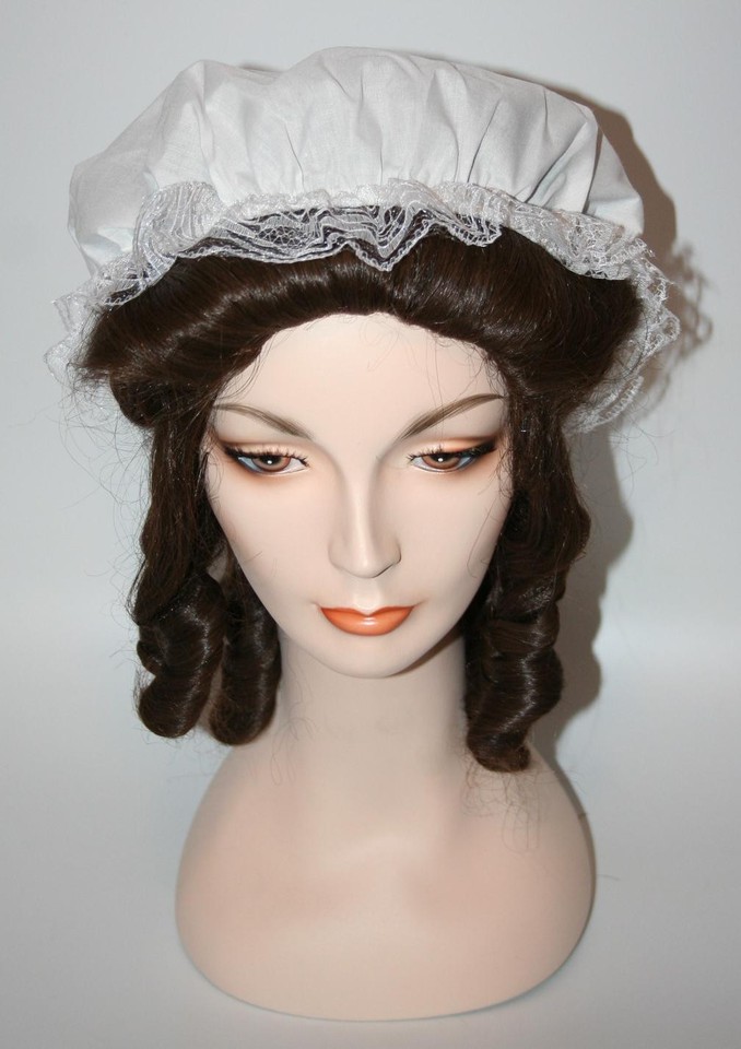 Colonial Mob Cap one size historical style maid hat costume TV prop ...