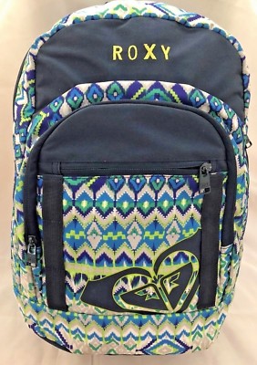 Blue Print ROXY Multi 8X12X18" Back Pack Purse Handbag with 8 ...