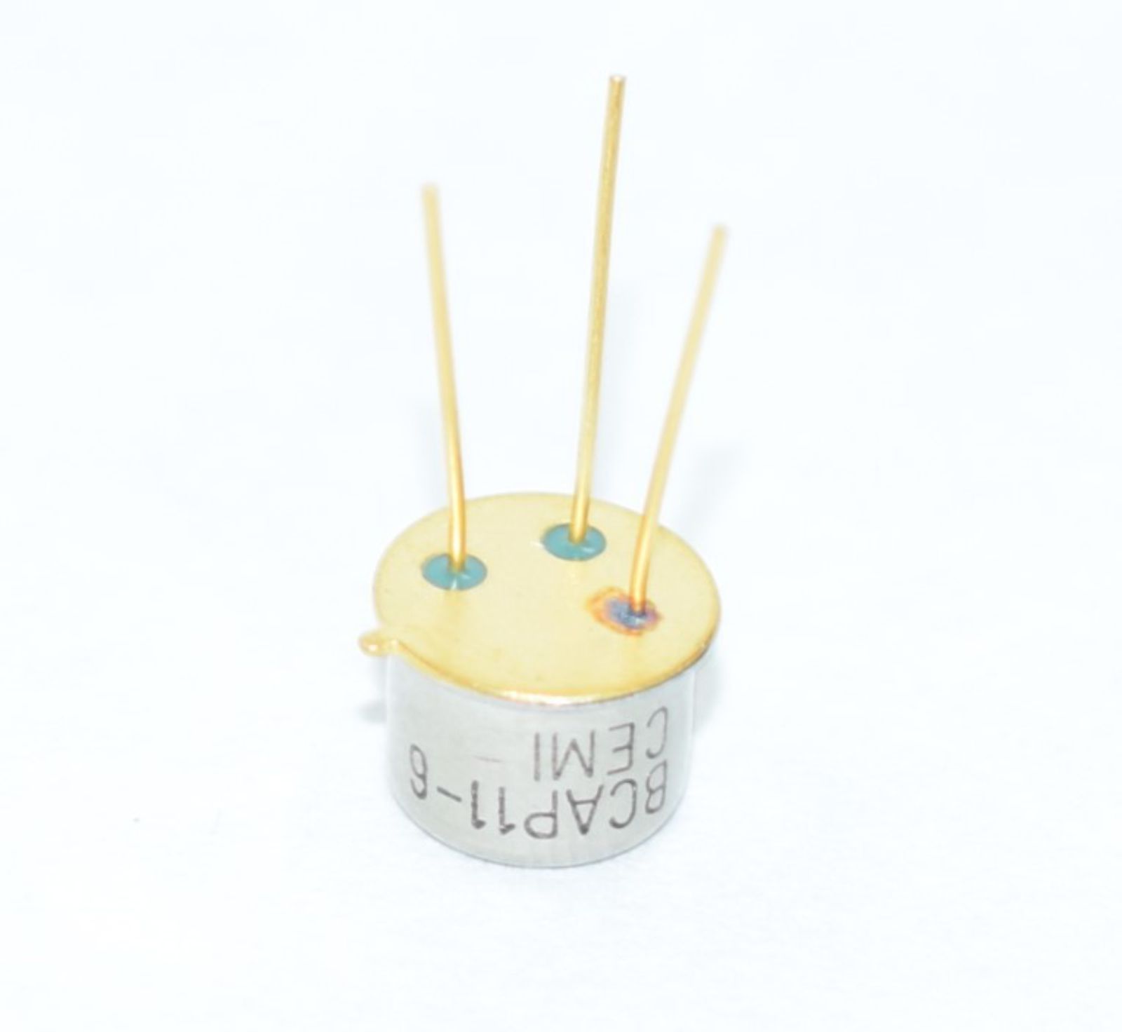 BCAP11-6 CEMI LOT OF 1 SILICON NPN GOLD-PLATED TRANSISTOR 0.8W 1A ...