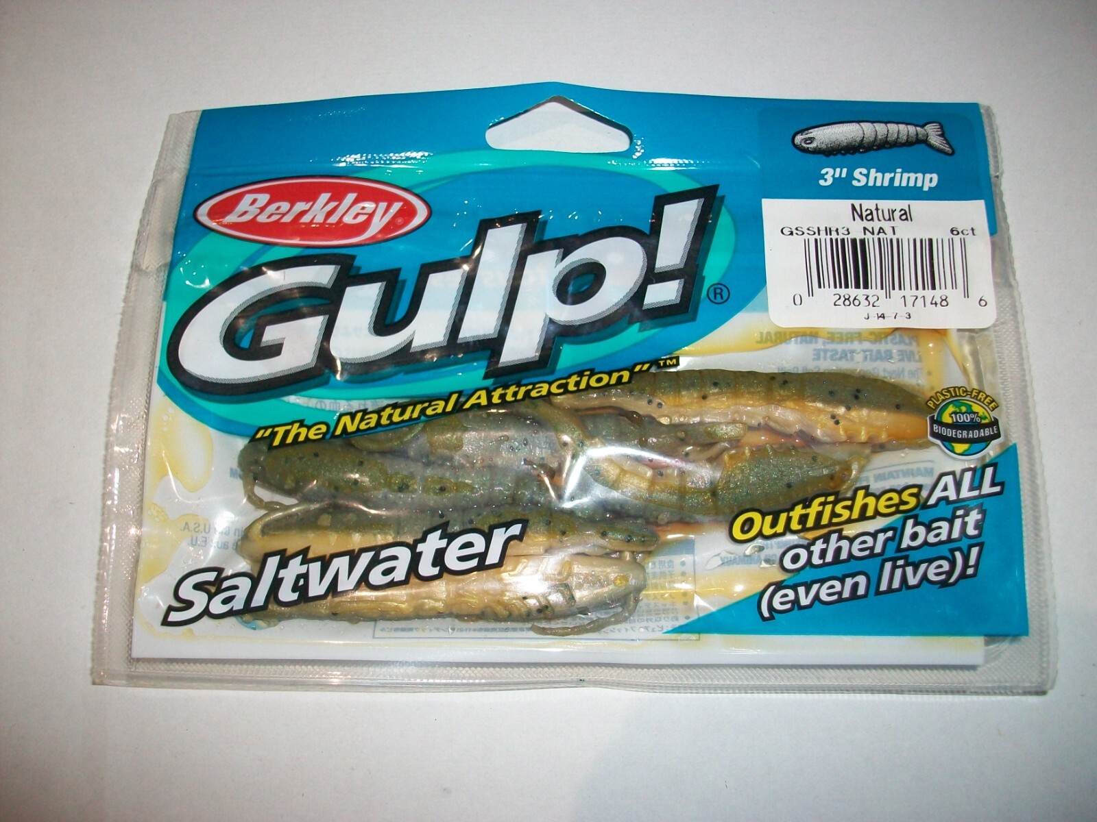 Berkley Gulp Sea Bait, Shrimp, Cut bait, Lugworm, Mussel, Peeler Crab ...