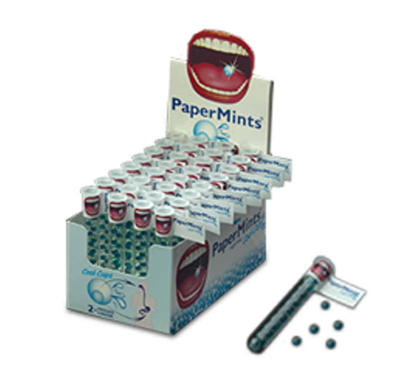 Papermints Cool Caps Breath Refreshers 12 X Tubes of 18 Capsules BULK ...