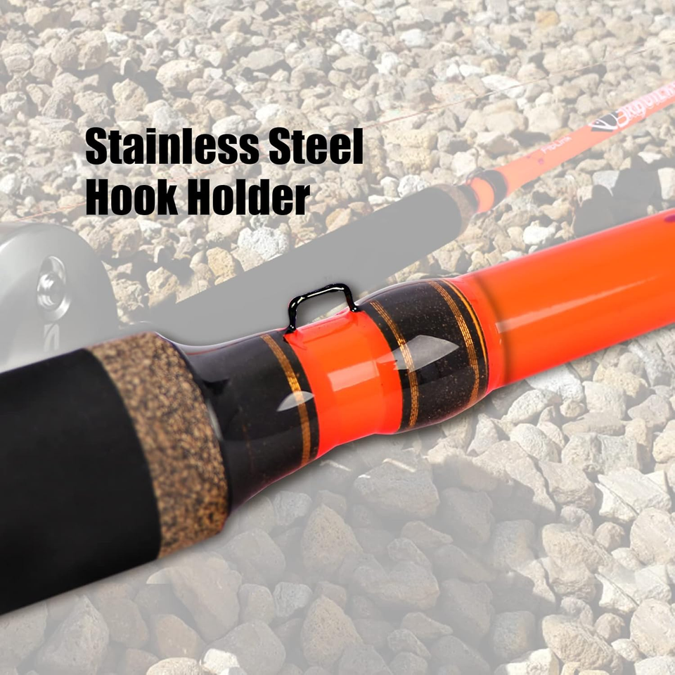 Catfish Fishing Rods, 2 Piece Catfishing Pole, Medium Heavy Spin - 7'6 ...