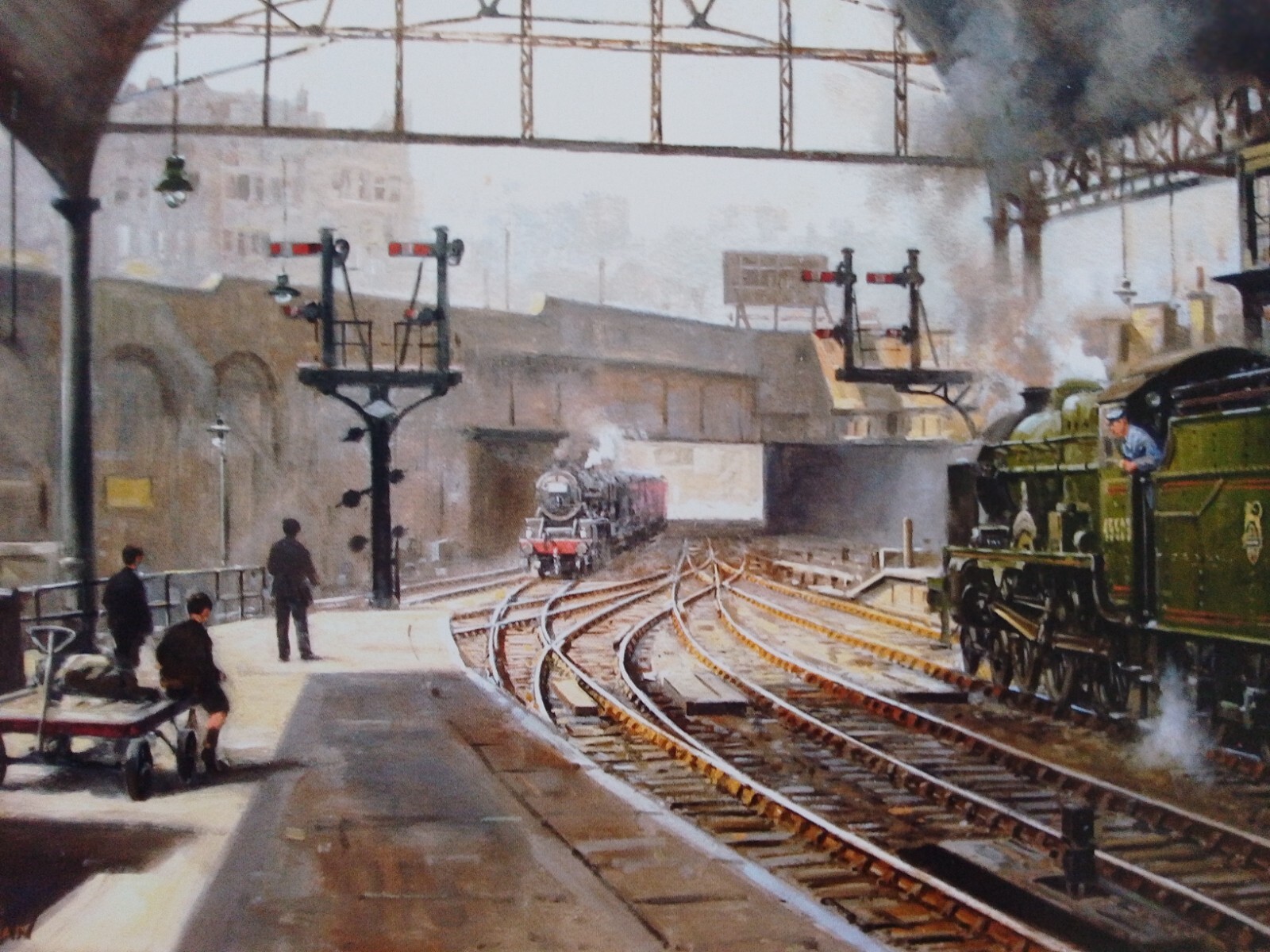John Chapman Steam Train print 'Birmingham New Street (Station) 1950s ...