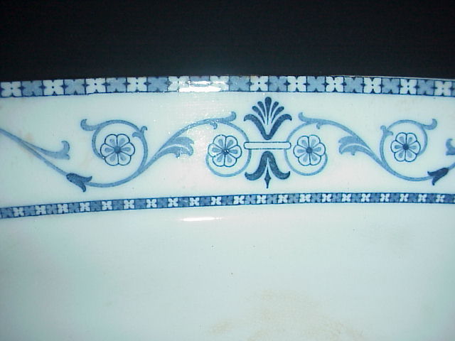 Burgess & Leigh Middleport Pottery Platter Burslem Leighton Flow Blue ...