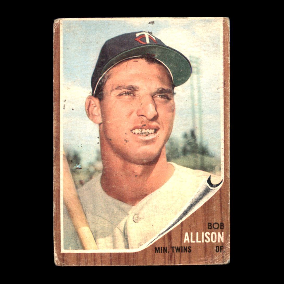 Bob Allison 1962 Topps Minnesota Twins #180 Vintage Set Filler! | eBay