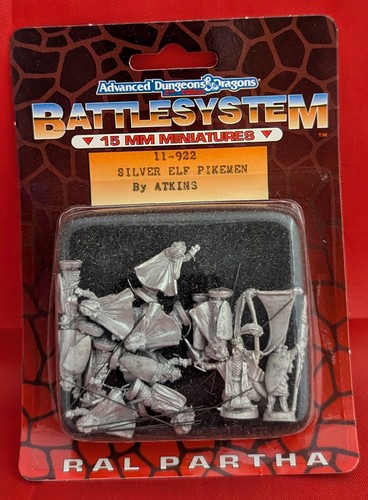 Ral Partha AD&D Battlesystem - 11-922 Silver Elf Pikemen (Mint, Sealed) | eBay