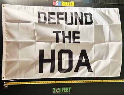 Defund The HOA Flag FREE USA SHIP W Beer Home Cool Funny USA Poster ...
