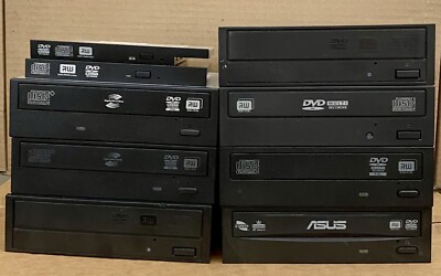 Lot of 9 SATA Desktop Optical DISC Drives - From Various Manufactures ...