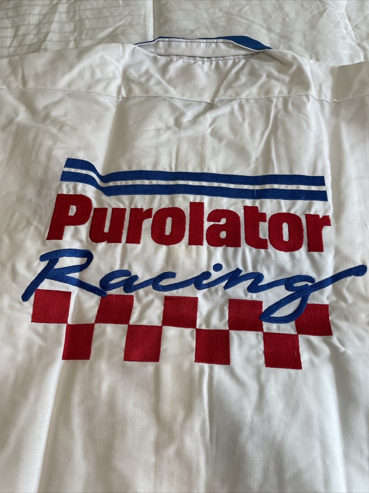 Vintage 90s Purolator Racing Pit Crew Shirt Chevy Goodyear Extra Large ...