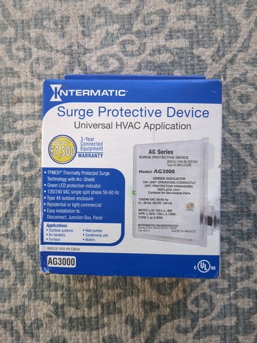 Intermatic AG3000 120/240 VAC Universal HVAC Surge Protective Device | eBay