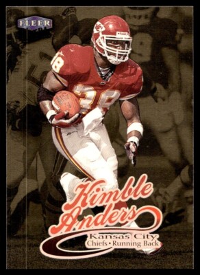 1999 Ultra Gold Medallion Kimble Anders G63 Kansas City Chiefs #44G | eBay
