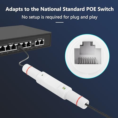 IP67 Waterproof PoE Extender 100m/250m Extension 10/100Mbps Outdoor PoE ...