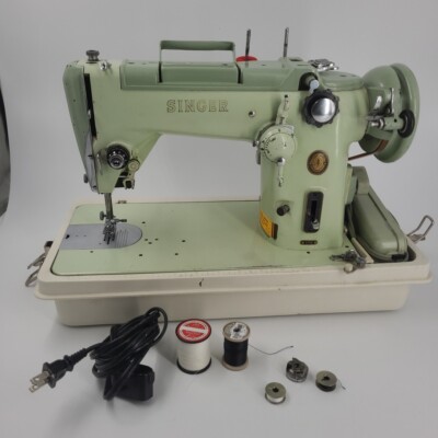 Vintage Green Singer 319w Sewing Machine With Case | eBay