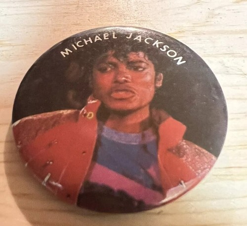 Lot Of (2) Vintage 1980s MICHAEL JACKSON Thriller Jacket 2.25” Button ...