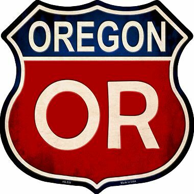 Oregon Metal Novelty Highway Shield HS-532 | eBay