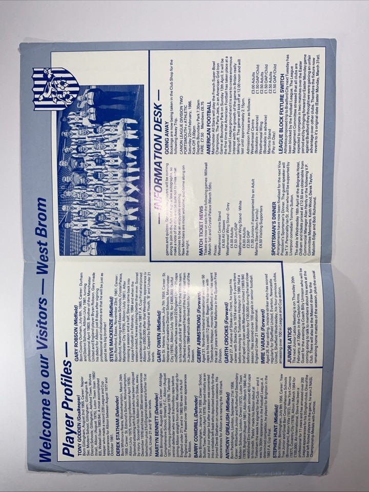 Oldham Athletic v West Bromwich Albion; Pre-Season Friendly, 14th ...