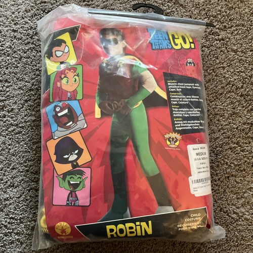 Teen Titans Go Robin Childs Halloween Costume Cape Mask Belt Boys ...