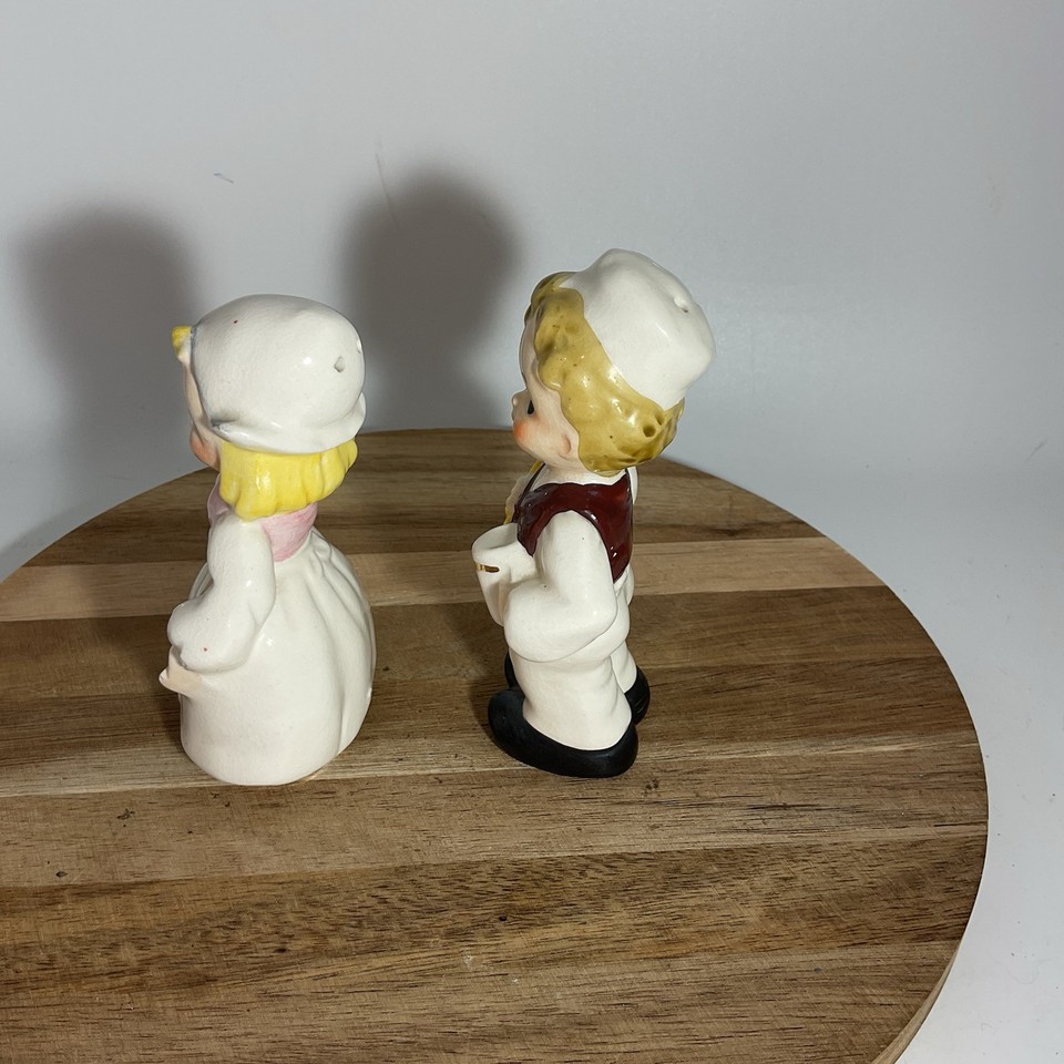 Enesco 4” Boy And Girls Salt And Pepper Shakers Vintage | eBay
