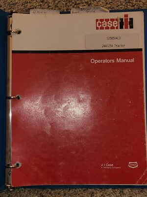 CASE IH Operators Manual - 244 / 254 Tractor | eBay
