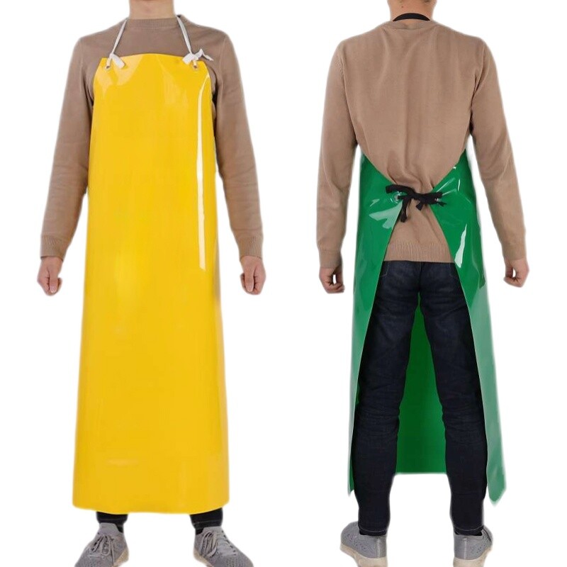 Women Men TPU Bib Apron Waterproof Anti-Oil Home Garden Cleaning ...
