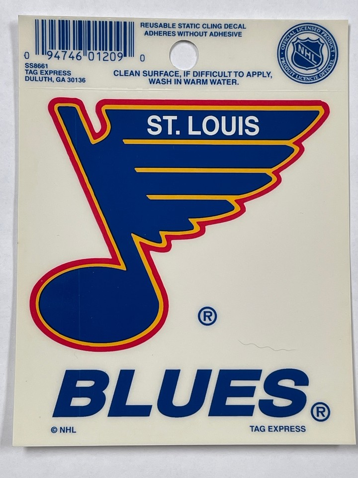St Louis Blues Hockey NHL Reusable Static Cling Window Decal Sticker | eBay